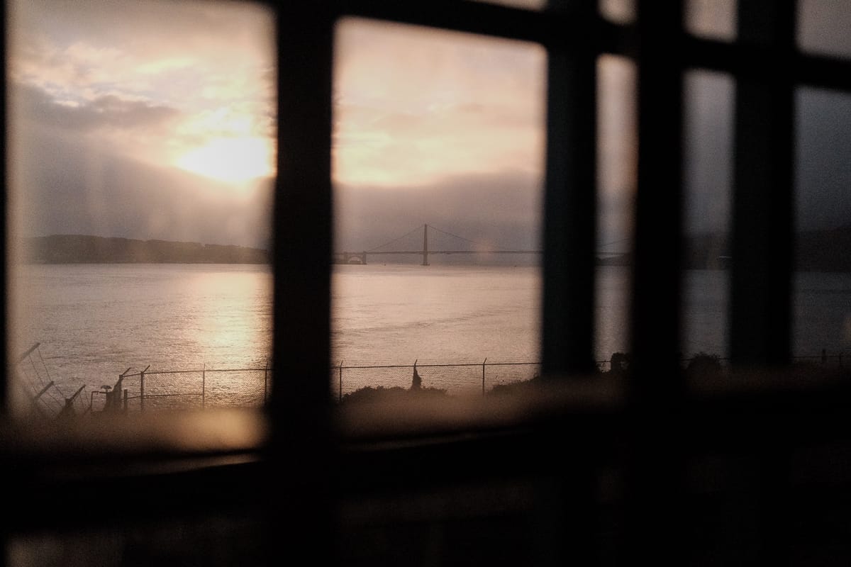 Alcatraz at sunset